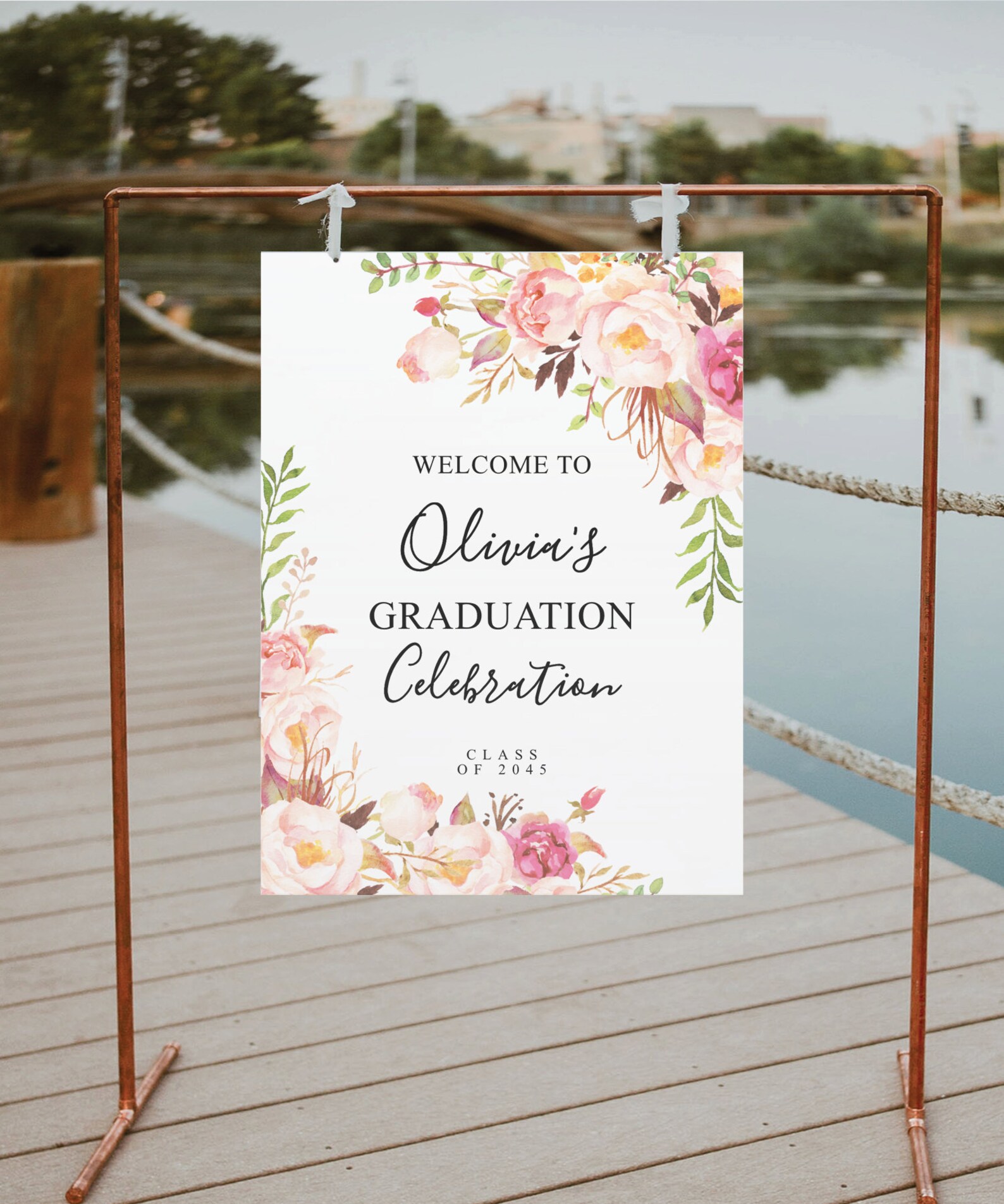 Editable Graduation Party Welcome Sign Graduation Welcome - Etsy