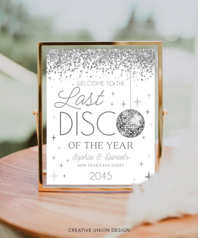 Editable New Year's Eve Welcome Sign Template, Welcome to the Last ...