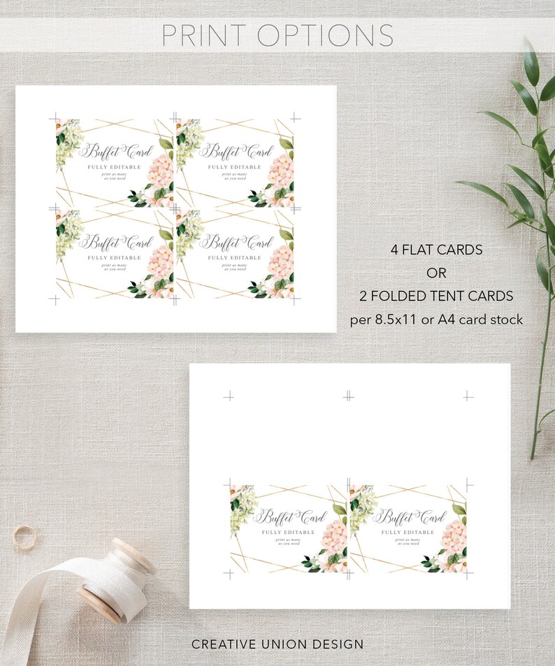 Buffet Food Signs Template, Printable Food Labels, Tented Cards, Food ...