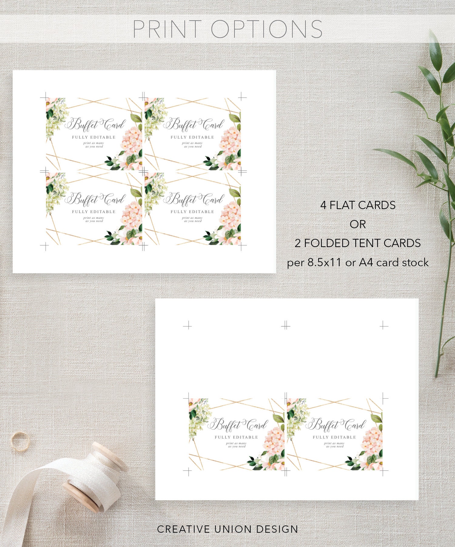 Buffet Food Signs Template, Printable Food Labels, Tented Cards, Food ...