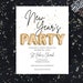 New Years Eve Party Flyer Invitation, Printable Holiday Party Invite ...