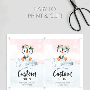 Editable Custom Sign Template, Custom Baby Shower Sign, Favors, Gifts ...