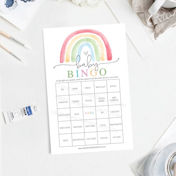 Baby Shower Bingo - Etsy
