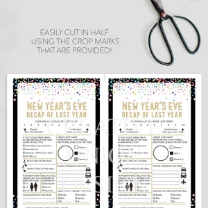 2022 Recap New Years Eve Game New Year's Eve Wedding - Etsy