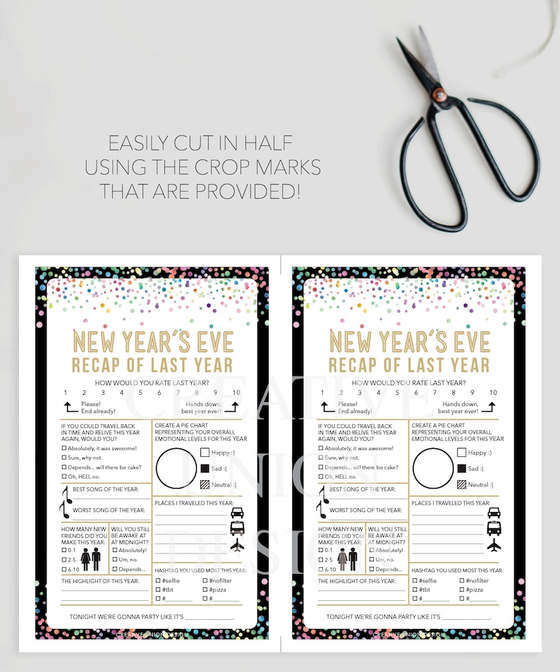 2022 Recap New Years Eve Game New Year's Eve Wedding - Etsy