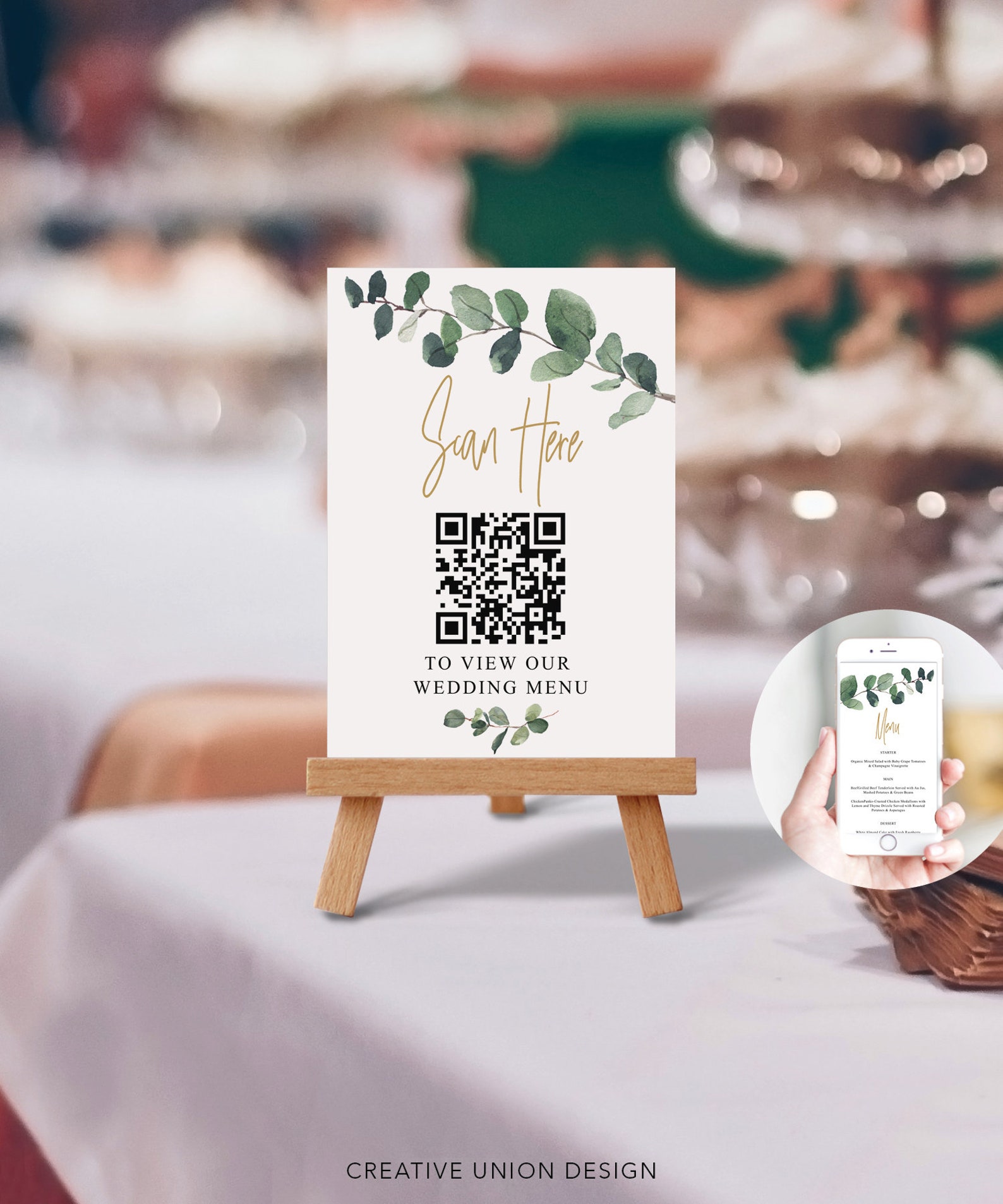 QR Code Wedding Program Template and Scannable Wedding Welcome - Etsy