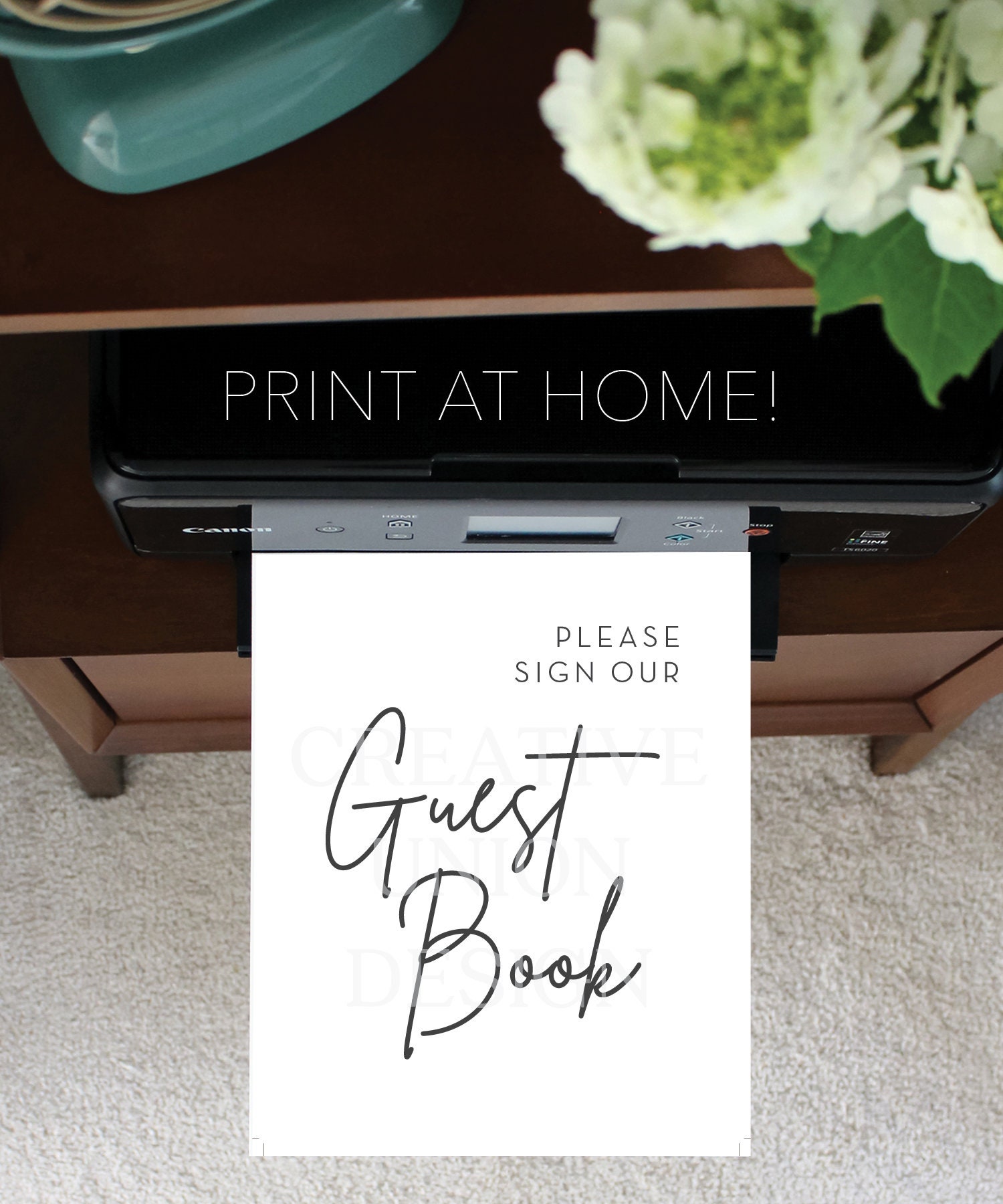 Please Sign Our Guestbook Table Sign File, 8x10 Printable Sign, Guest ...