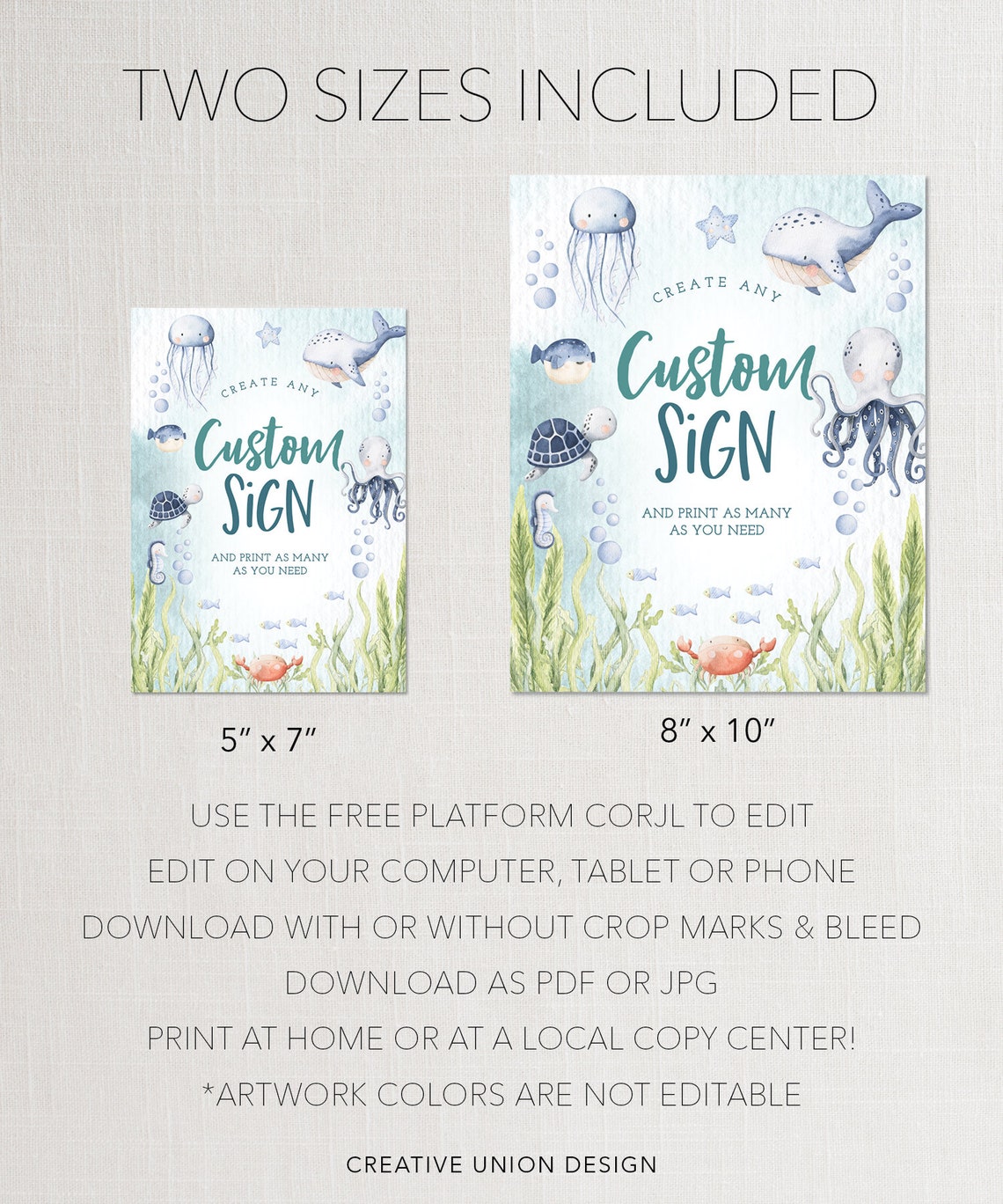 Editable Custom Sign Template, Custom Baby Shower Sign, Favors, Gifts ...