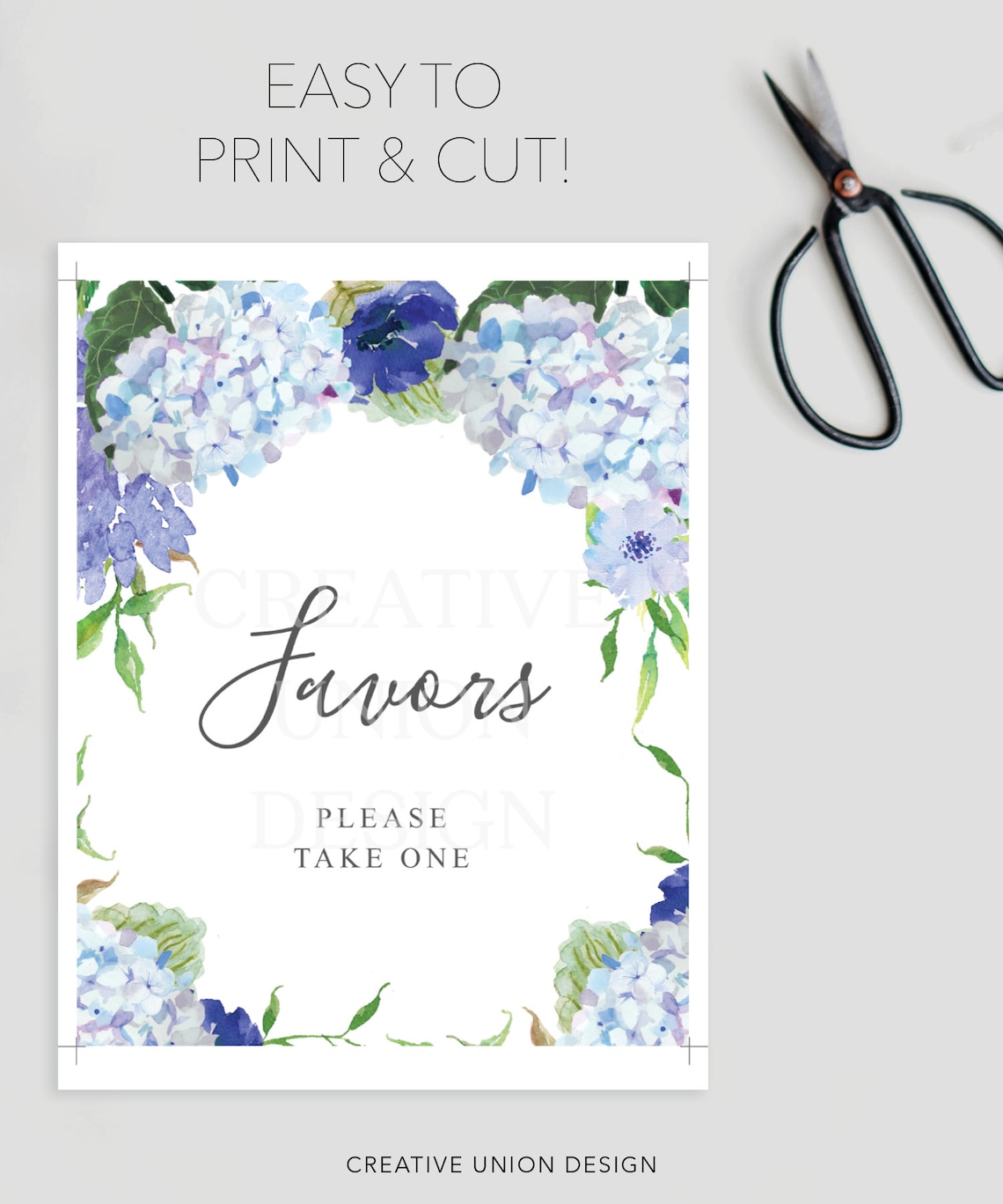 Favors Sign, Please Take One, Printable Favors Sign, Bridal Shower ...