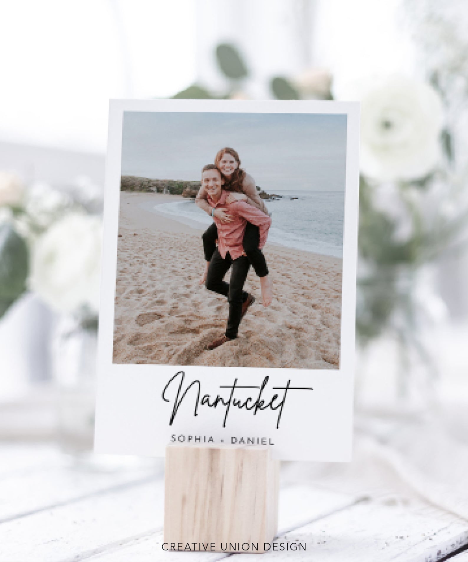 Wedding Table Numbers With Photos Template Editable Photo - Etsy