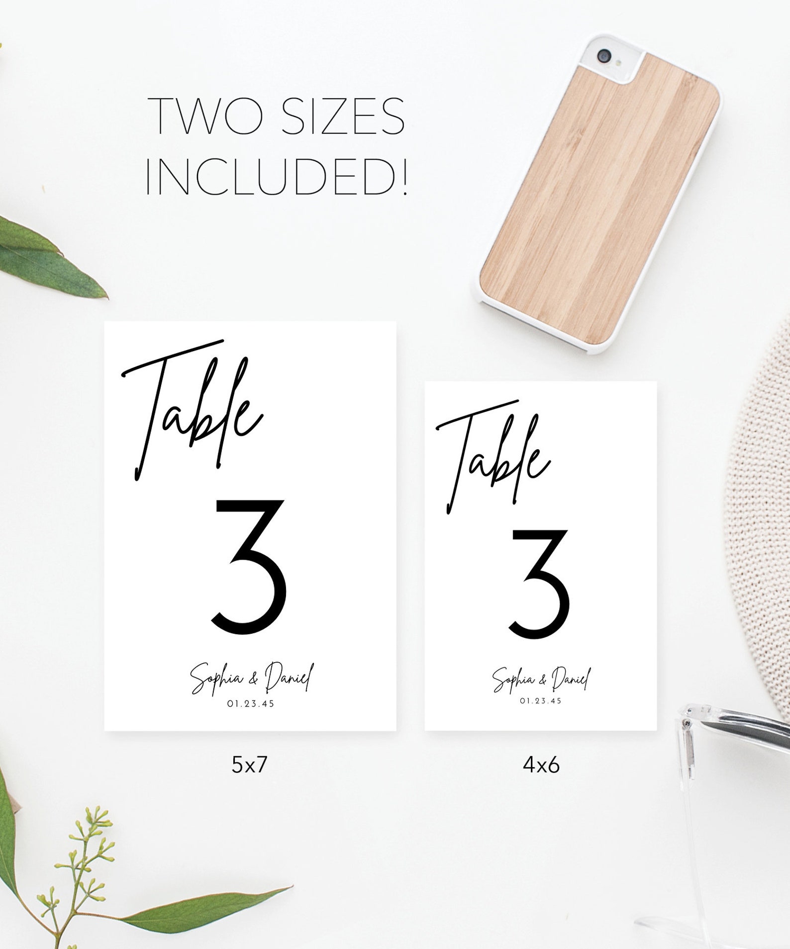Modern Minimalist Wedding Table Numbers Wedding Table Number - Etsy