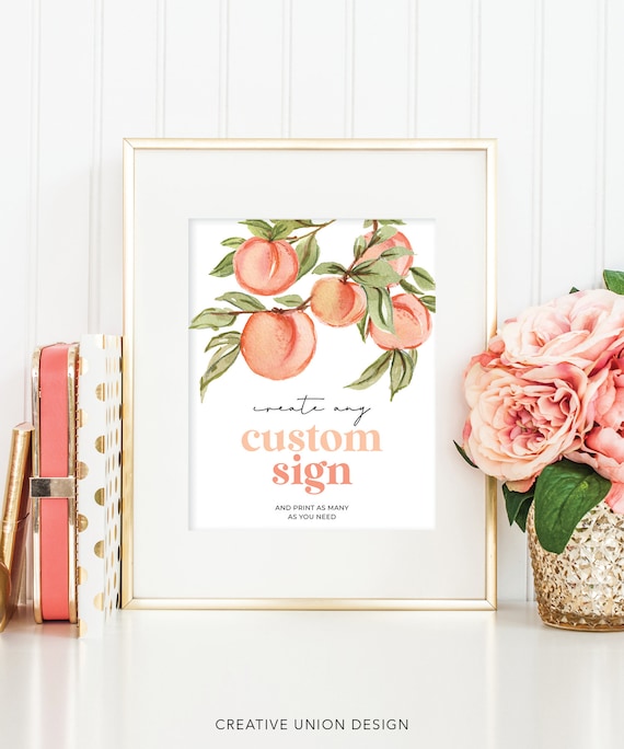 Editable Custom Sign Template, Custom Baby Shower Sign, Favors, Gifts ...