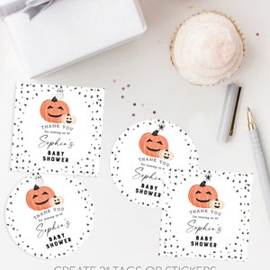 Little Boo Round Favor Stickers or Tags Favors Printable - Etsy