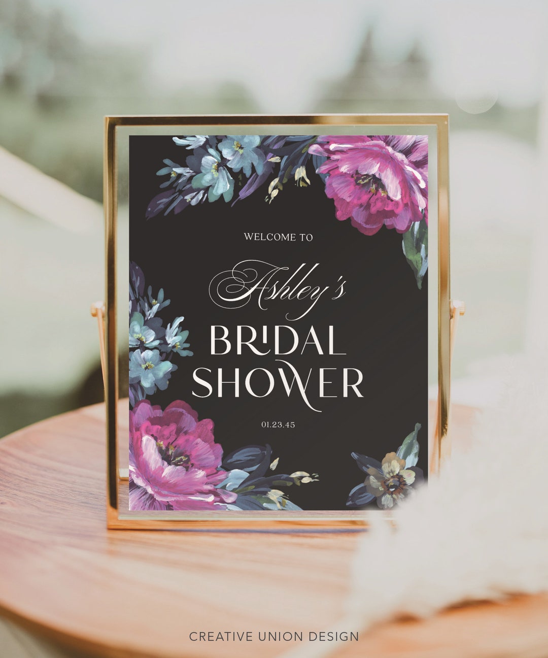 Nightshade Custom Sign Template, Editable Bridal Shower Sign, Favors ...