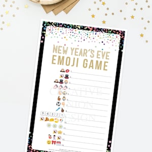 Emoji New Years Eve Game, New Year's Eve Wedding, Family New Years Eve ...