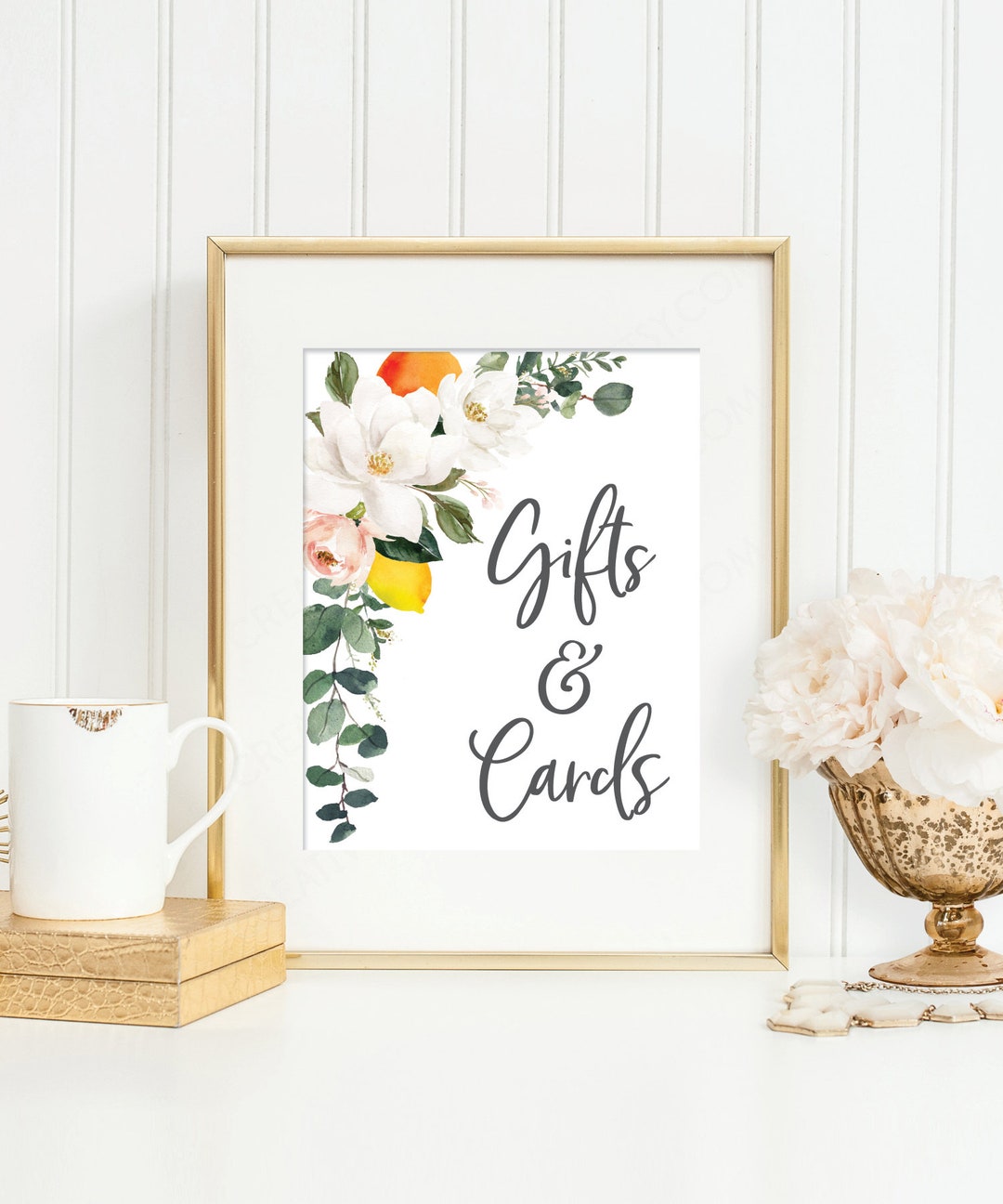 Gifts and Cards Table Sign File 8x10 Printable File Gift - Etsy