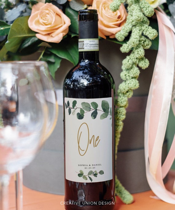 Eucalyptus Printable Table Numbers Wine Labels, Wine Labels, Table ...