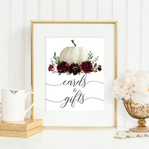 Gifts and Cards Table Sign File 8x10 Printable Sign Gift - Etsy