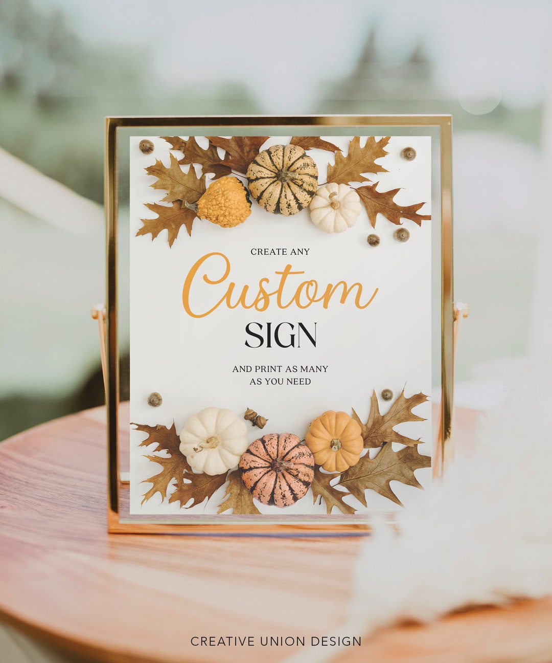 Editable Custom Sign Template, Favors, Gifts and Cards, Printable Table ...