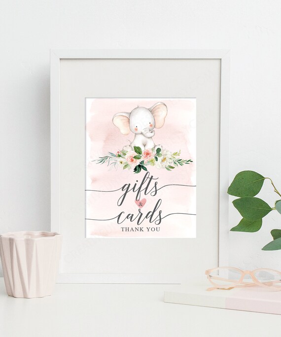 Baby Shower Gifts and Cards Table Sign - 8x10 Printable File - Gift ...