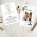 Funeral Fan Template, Printable Funeral Program, Celebration of Life ...