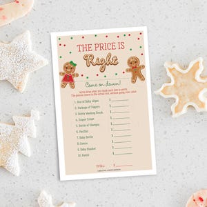What's Baking Baby Shower Games Bundle, Christmas Gingerbread Printable ...