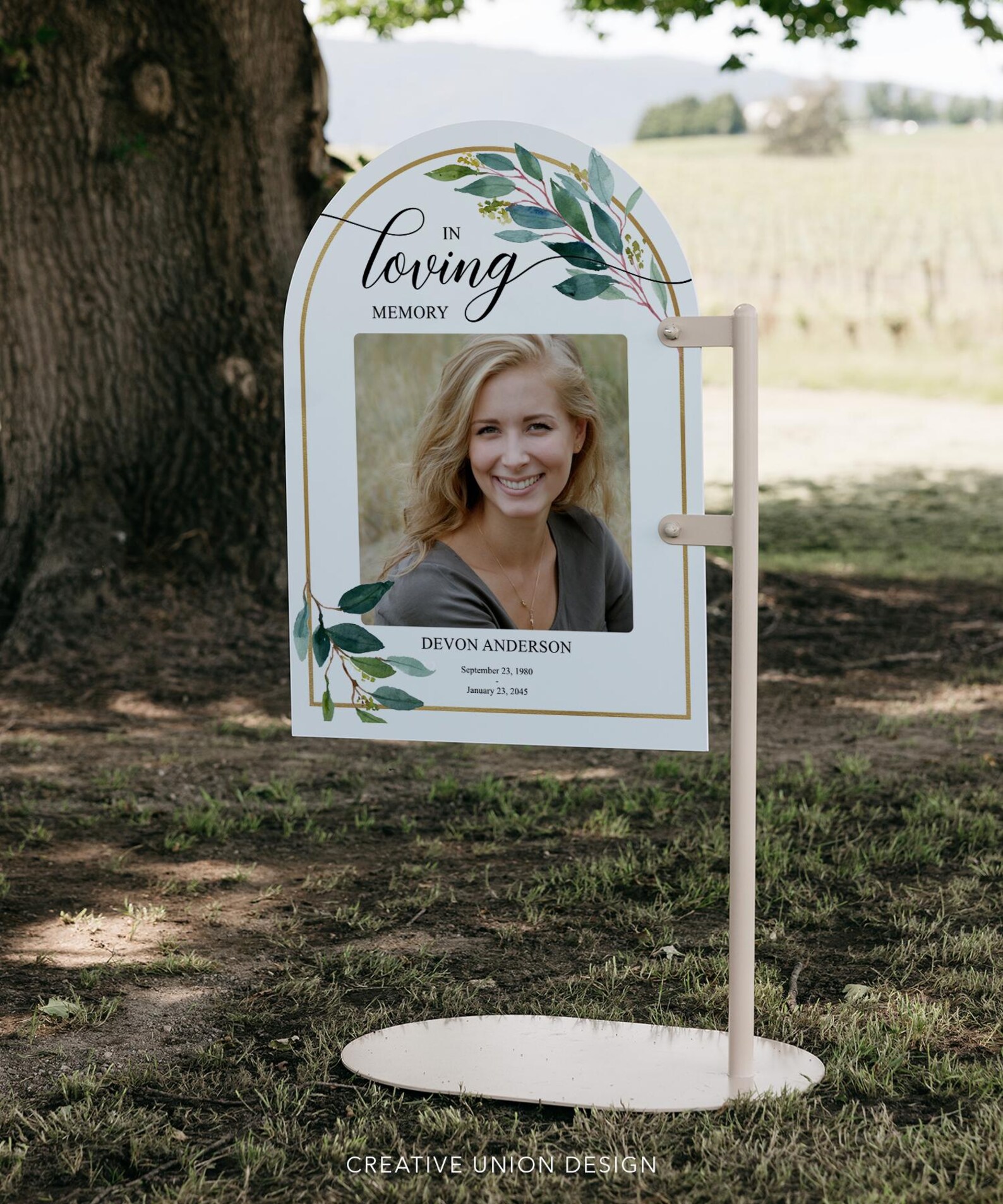 Funeral Memorial Sign Template, Welcome Funeral Sign, Celebration of ...