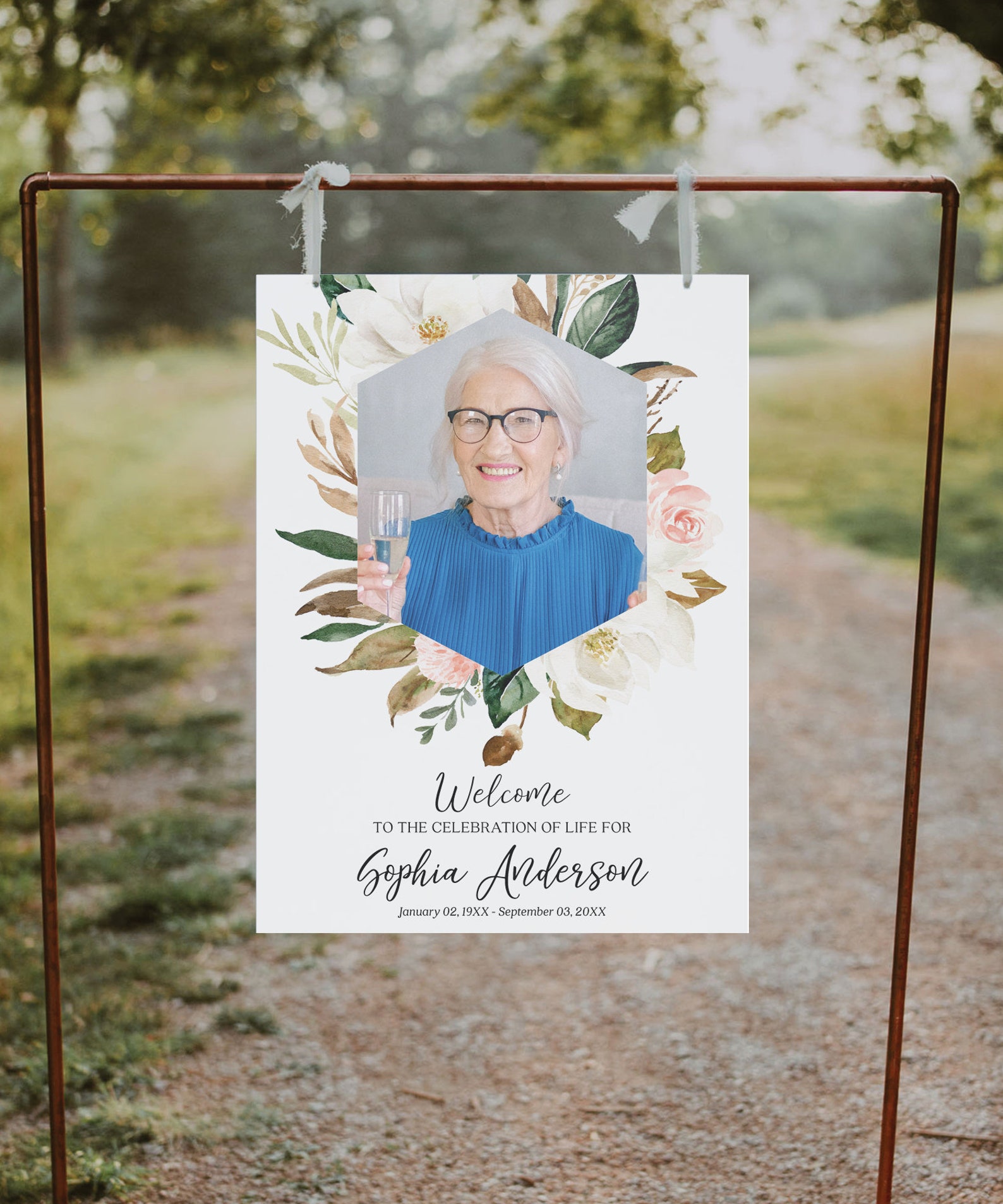 Editable Funeral Welcome Sign Template Memorial Sign - Etsy