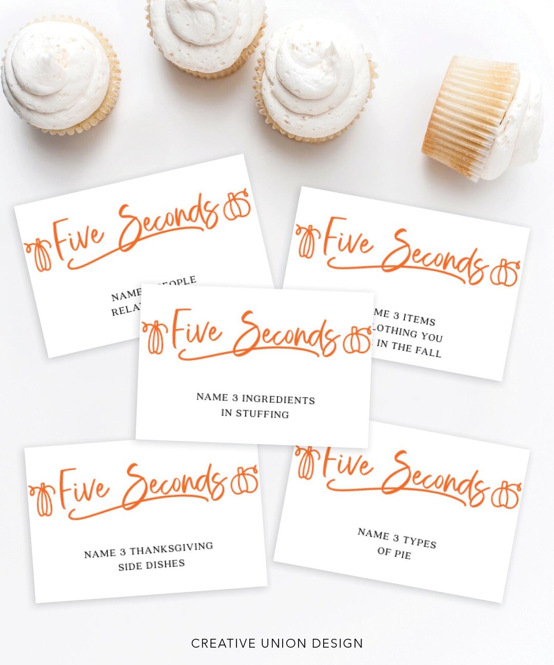 Thanksgiving 5 Seconds Party Game, Family Thanksgiving Game, Printable ...