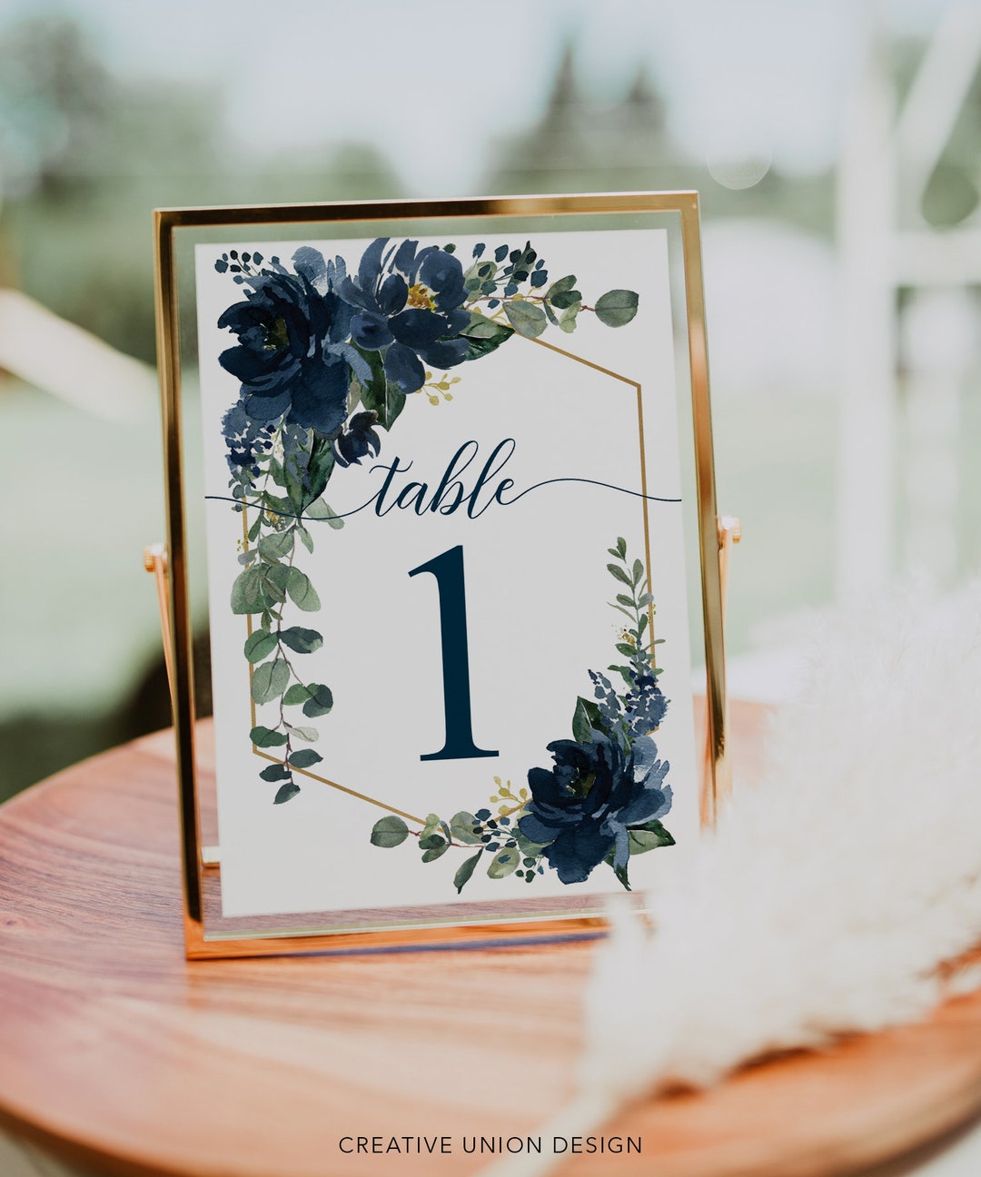 Royal Navy Wedding Table Numbers, Wedding Table Number Template ...