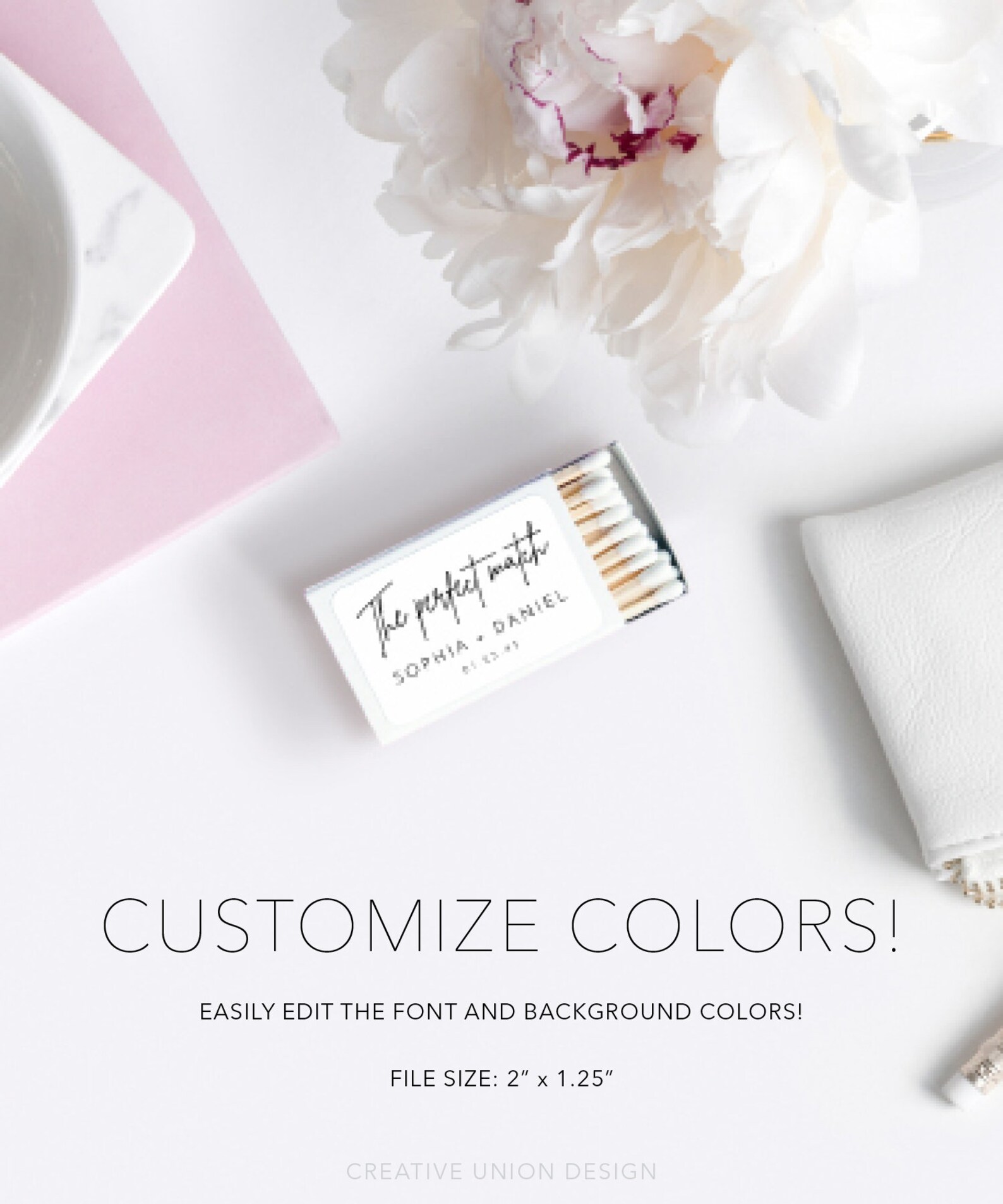 Matches, Personalized Matchbox Template, Matchbooks, Wedding Favors ...