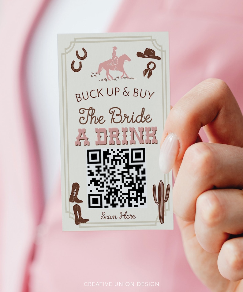 Buy the Bride A Drink Template Last Rodeo Western - Etsy