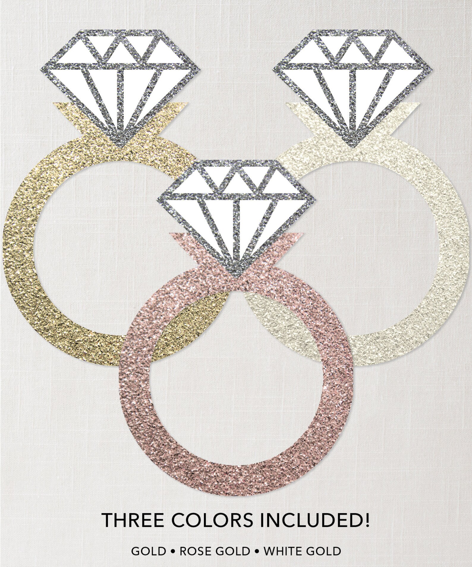 Engagement Ring Photo Prop Bachelorette Party Photo Prop - Etsy