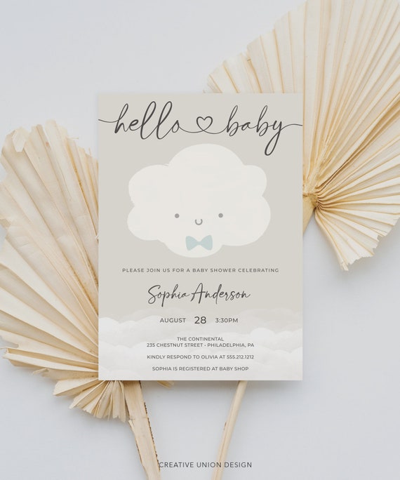 Conoce La Plantilla De Invitación Para Baby Shower Plantilla De