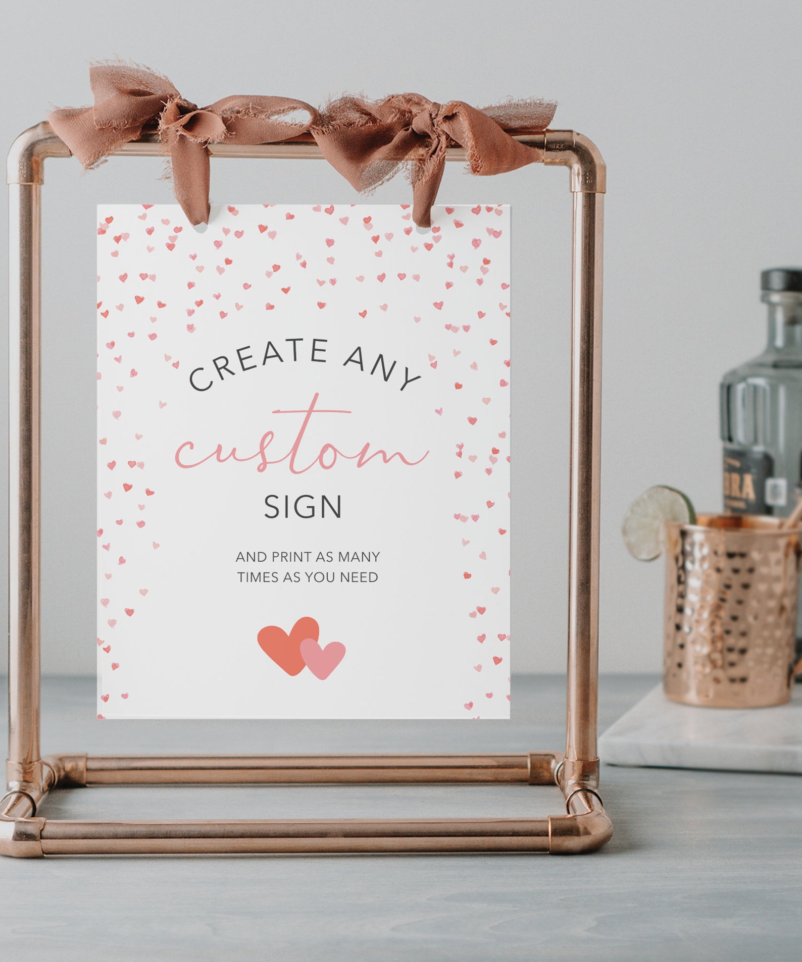 Little Sweetheart Editable Custom Sign Template, Custom Baby Shower ...