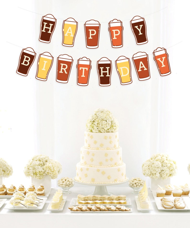 Editable Cheers to Beers any Age Beer Banner Beer Birthday - Etsy