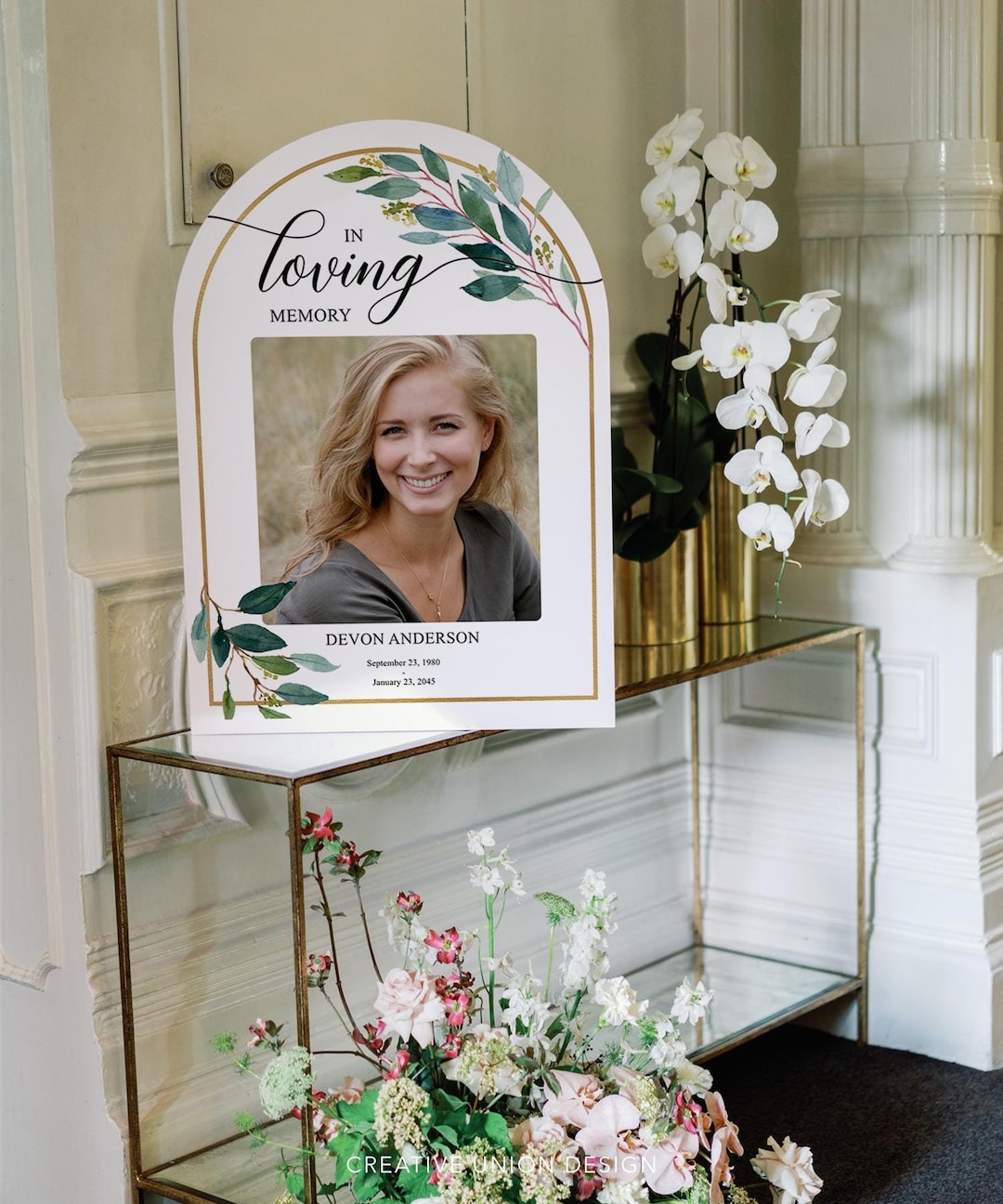 Funeral Memorial Sign Template, Welcome Funeral Sign, Celebration of ...
