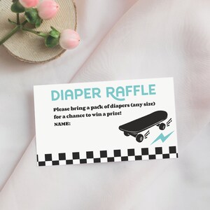 Diaper Raffle Baby on Board Boy Baby Shower Diaper Raffle Template ...