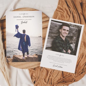 Simple Graduation Announcement Template, Class of 2025, Minimal ...