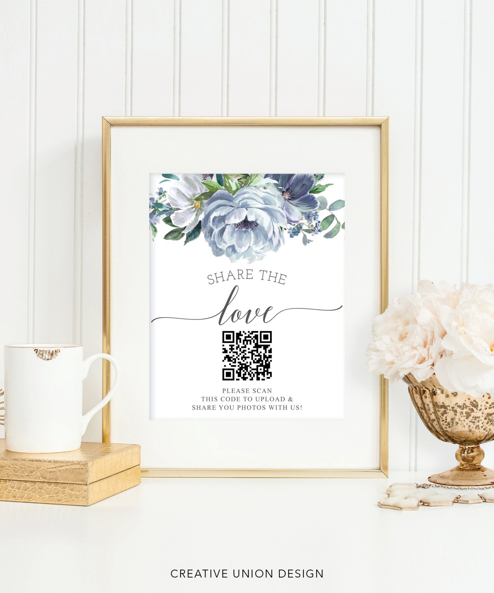 Share the Love QR Code Sign Template, Scannable Photo Sharing Sign ...