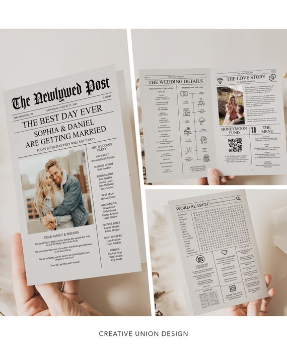 Folded Newspaper Template