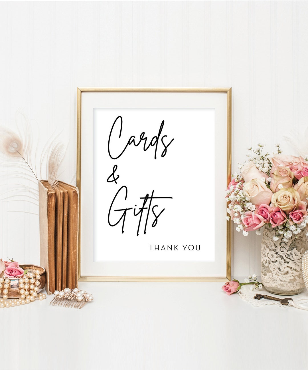 Gifts and Cards Table Sign File, 8x10 Printable Sign, Gift Table Sign ...