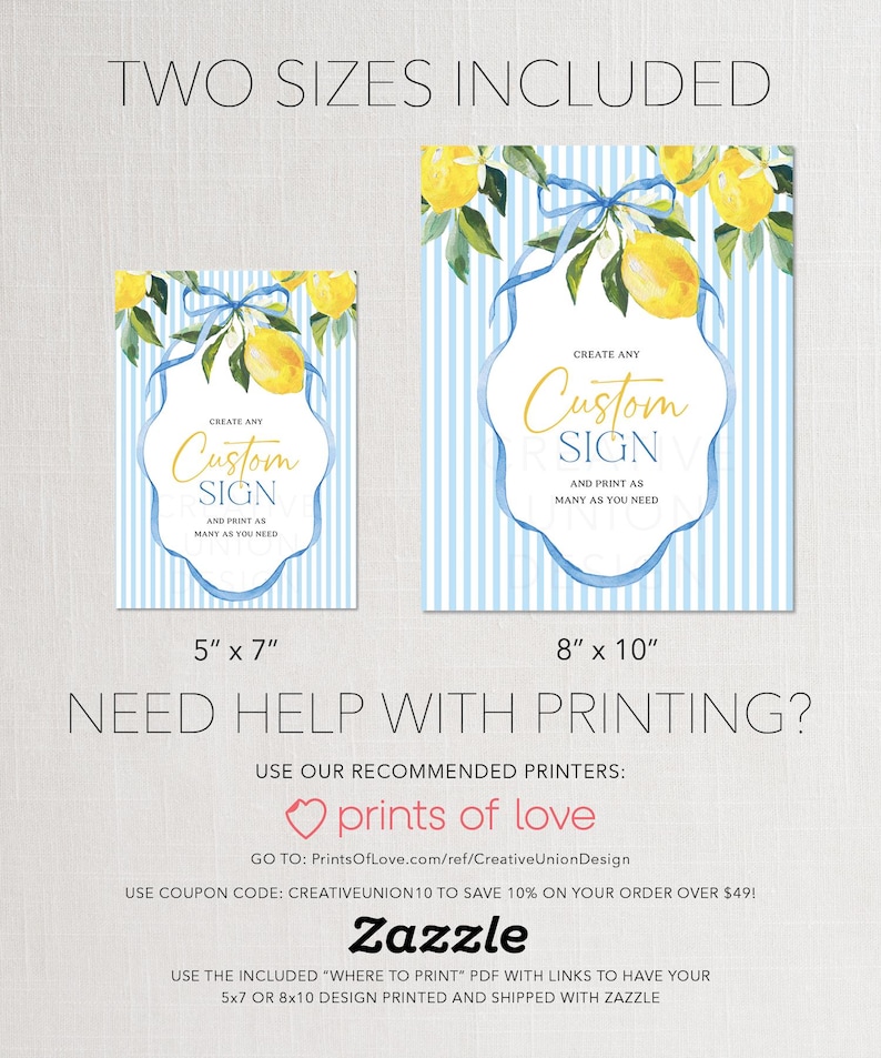 Editable Custom Sign Template, Custom Baby Shower Sign, Favors, Gifts ...