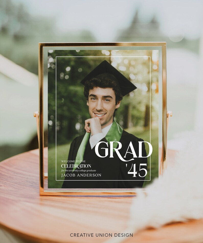 Graduation Party Welcome Sign Template, Modern Grad Welcome, Graduation ...