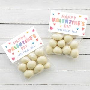 Editable Valentine's Day Treat Bag Topper, Valentine Cards for Kids ...