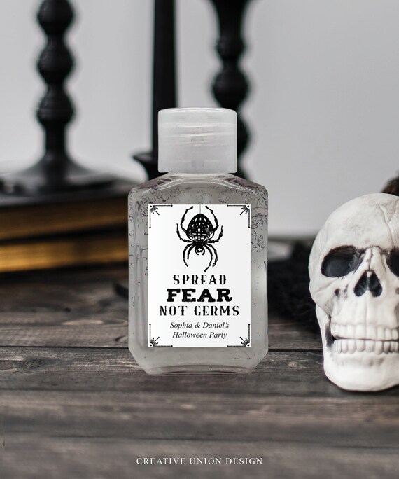 Printable Hand Sanitizer Labels - Halloween Party Favors - Halloween ...