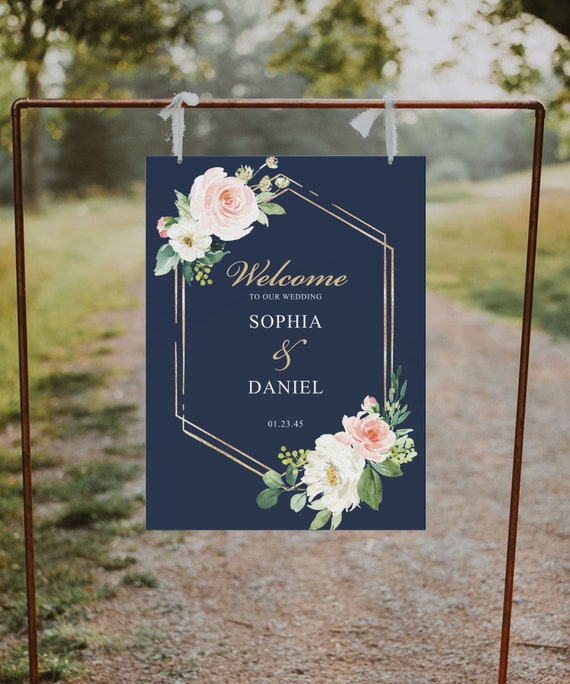 Editable Wedding Welcome Sign Template, Welcome Wedding, Wedding Sign ...
