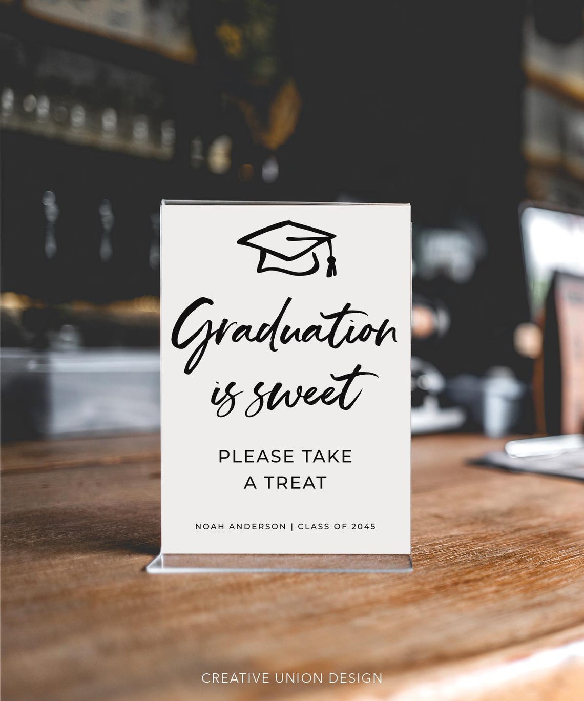 Graduation is Sweet Table Sign Template Printable Graduation Party Sign ...