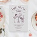 Social Club Bachelorette Party Invitation and Itinerary Template ...