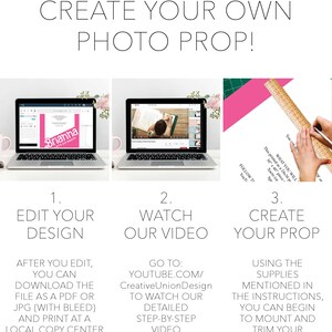 Fashion Doll Photo Prop Template, Editable, Bachelorette Party Photo ...